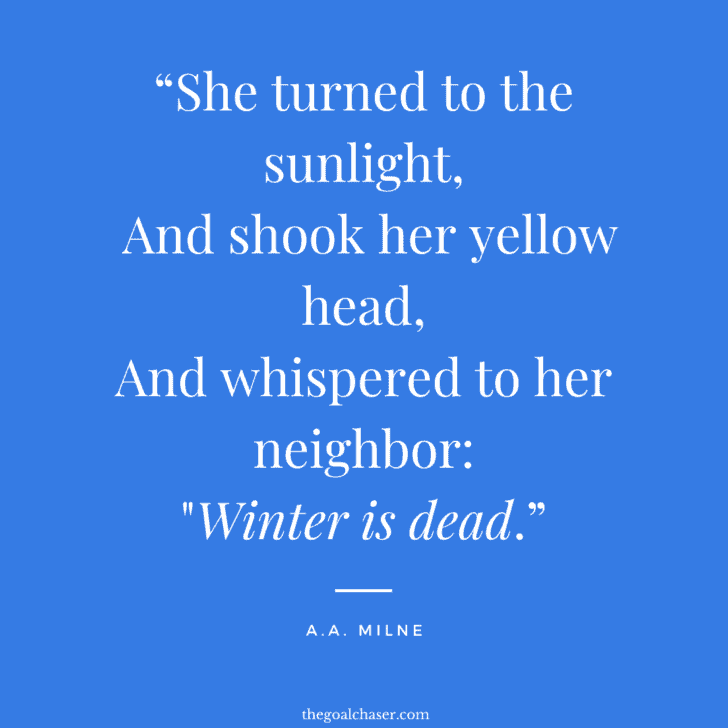 Winter Sun Quotes - To Enjoy The Sunshine - The Goal Chaser