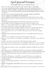 April Journal Prompts - 30 Daily Ideas - The Goal Chaser