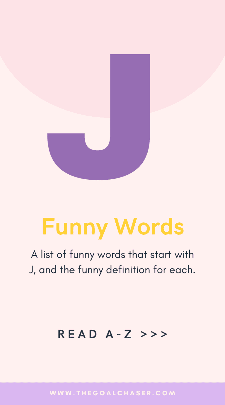 Funny Words That Start With J (With Definitions) - The Goal Chaser