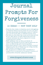 15 Journal Prompts For Forgiveness (+ Why They Help)