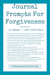 15 Journal Prompts For Forgiveness (+ Why They Help)