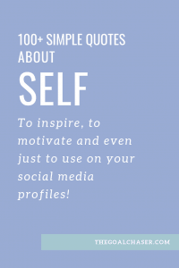 Simple Quotes About Me, Myself and I!