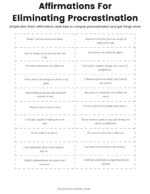 40 Affirmations For Procrastination & Getting Things Done - The Goal Chaser