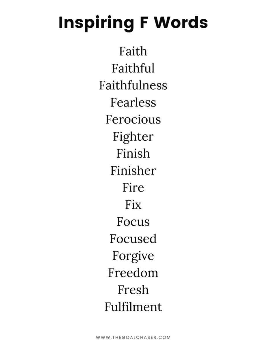 Motivational Words List - 200+ Single Words That Motivate!