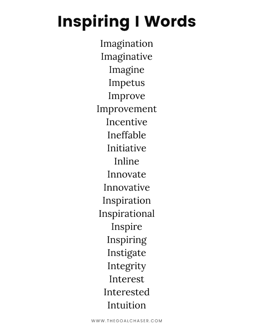 Motivational Words List - 200+ Single Words That Motivate!
