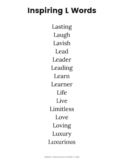 Motivational Words List - 200+ Single Words That Motivate!