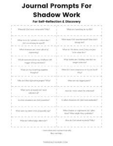 45 Journal Prompts For Shadow Work (+What Each One Tells Us)