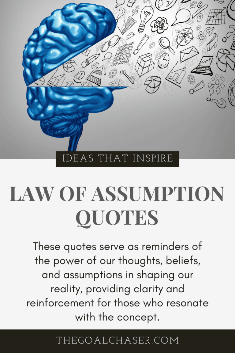 Law of Assumption Quotes - The Goal Chaser