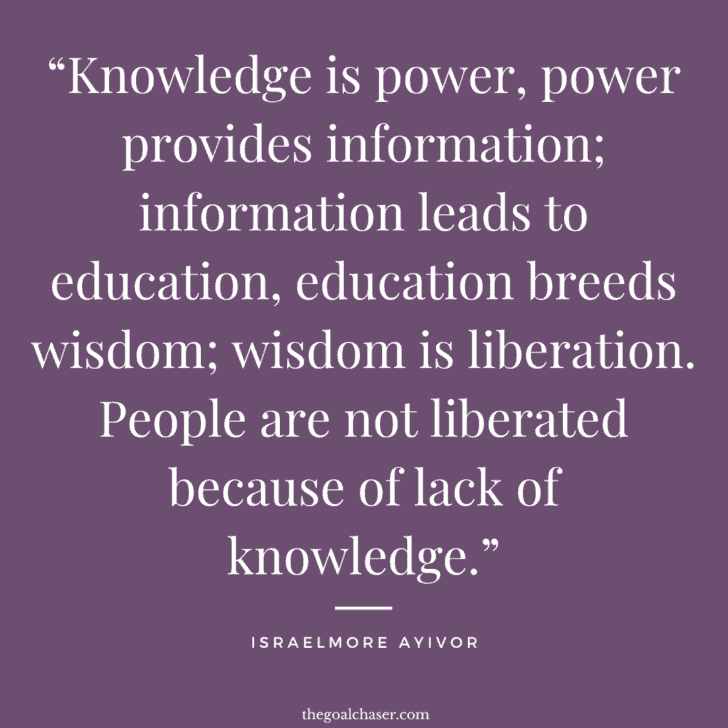 Knowledge Is Power Quotes - The Original + 32 Variations